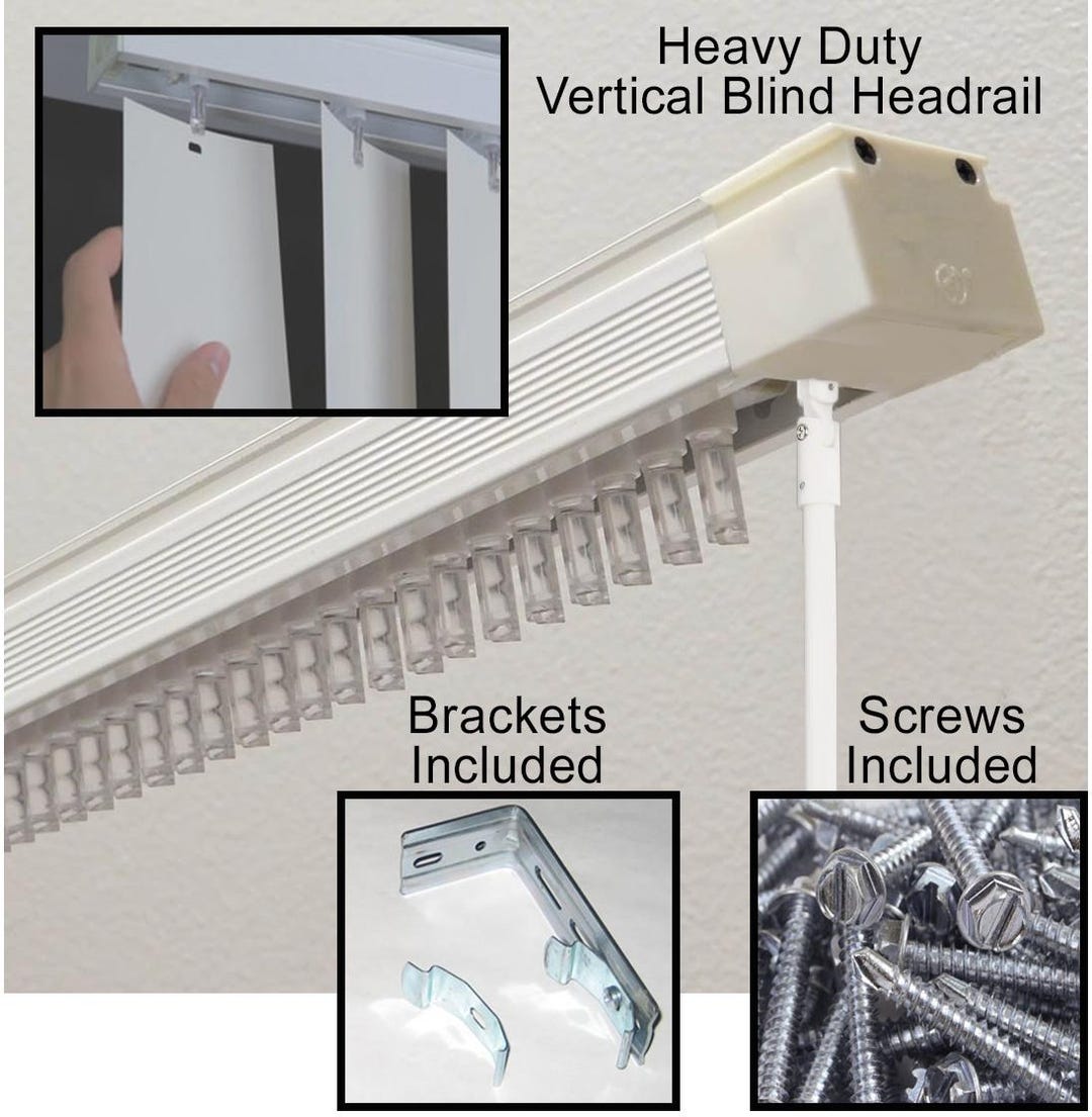Vertical Blinds Replacement Headrail Track Custom Made to Your Size ...