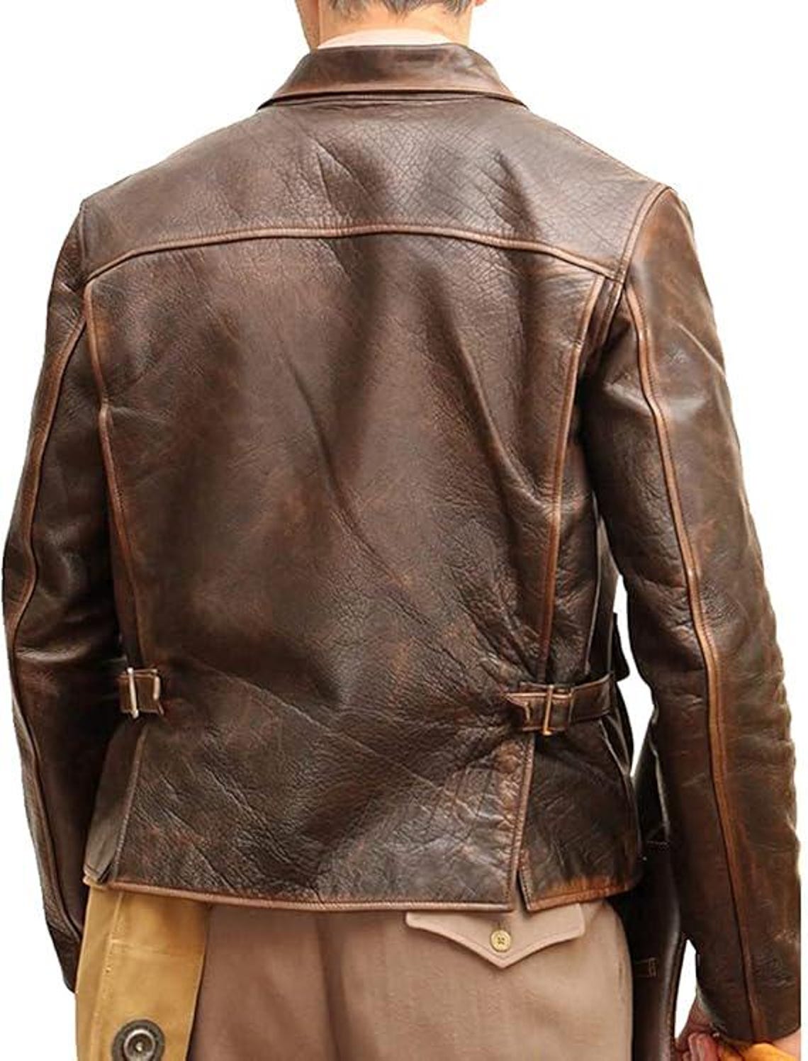 Men's Raiders of the Lost Ark Indiana Harrison Jones Vintage Brown ...