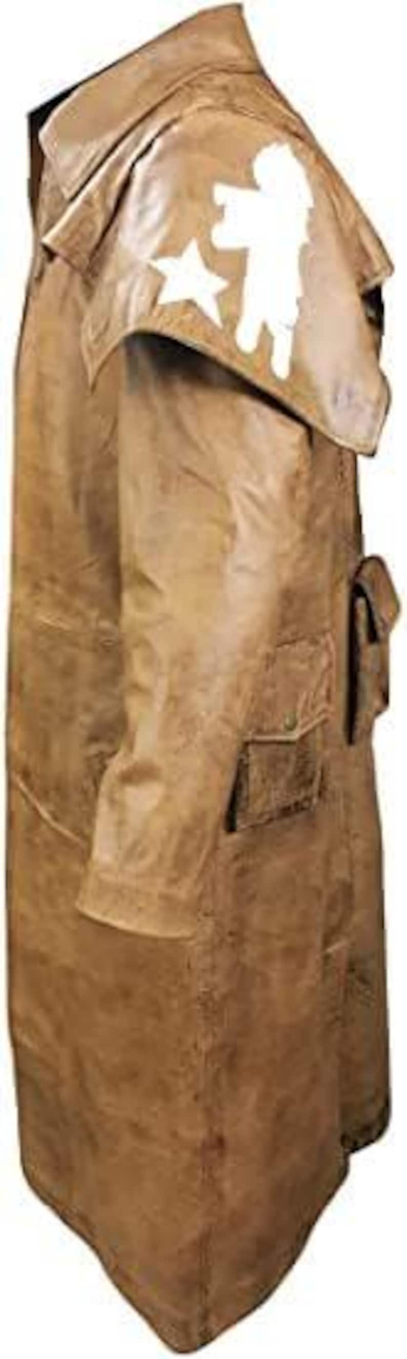 New Vegas NCR Veteran Ranger Armor Leather Duster Coat | Long Leather ...