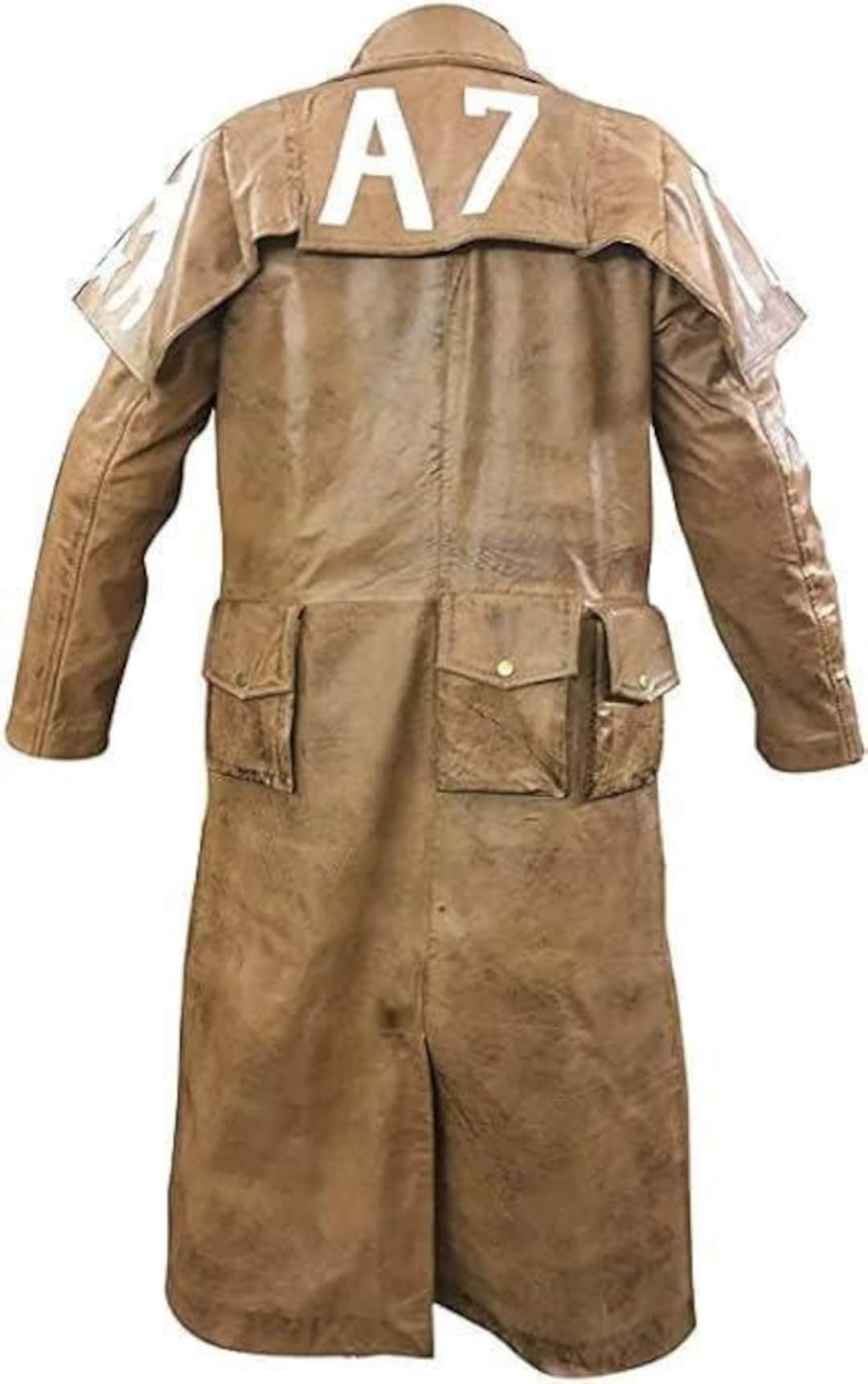 New Vegas NCR Veteran Ranger Armor Leather Duster Coat | Long Leather ...