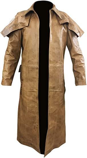 New Vegas NCR Veteran Ranger Armor Leather Duster Coat | Long Leather ...