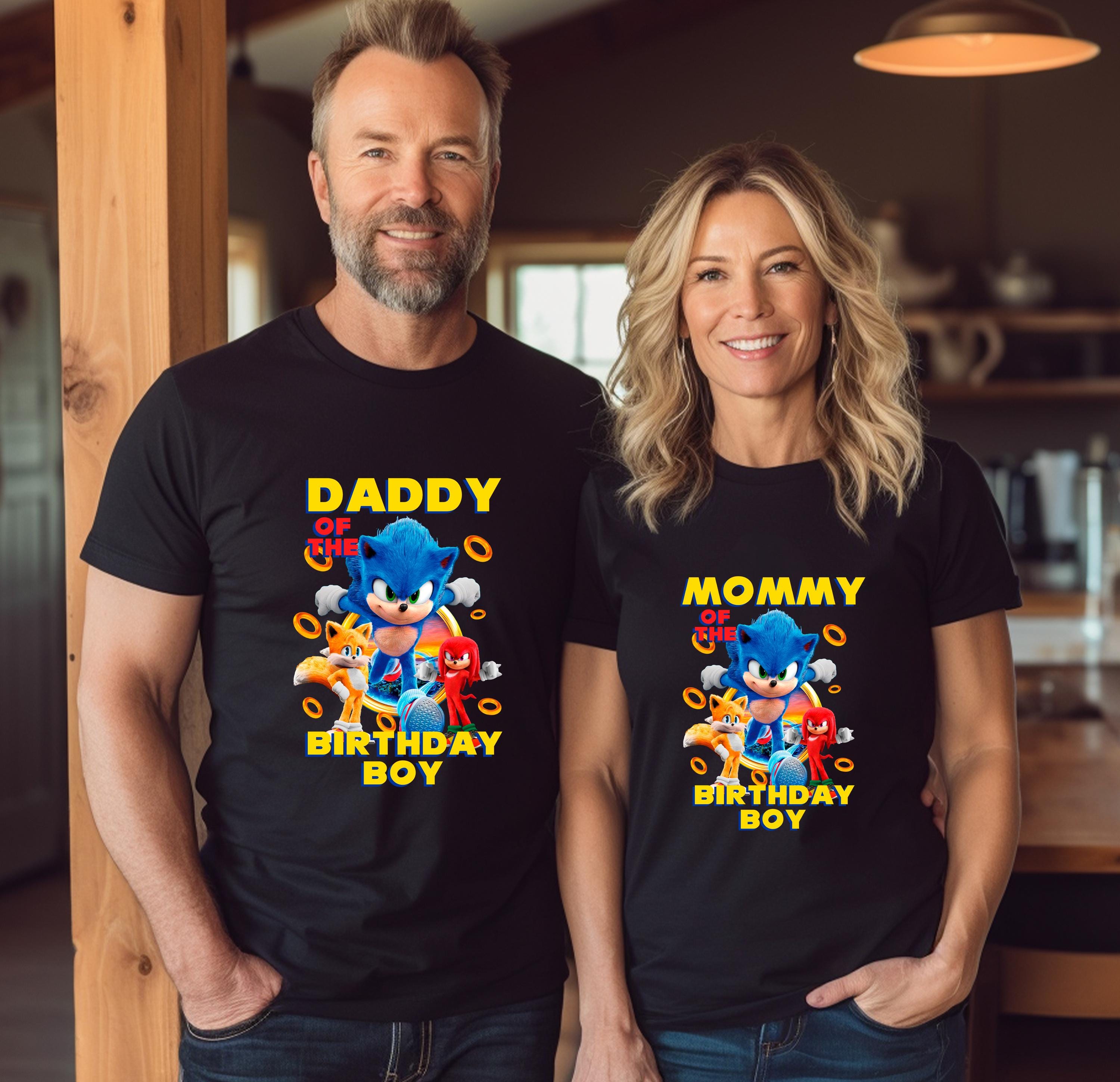 Custom Sonic Birthday Shirt, Sonic Birthday Shirt Personalized With Age ...