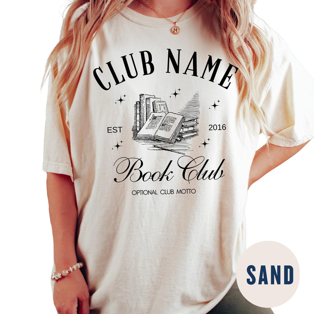Book Club Personalized Shirts, Custom Bookish Shirt, Personal Gift for ...