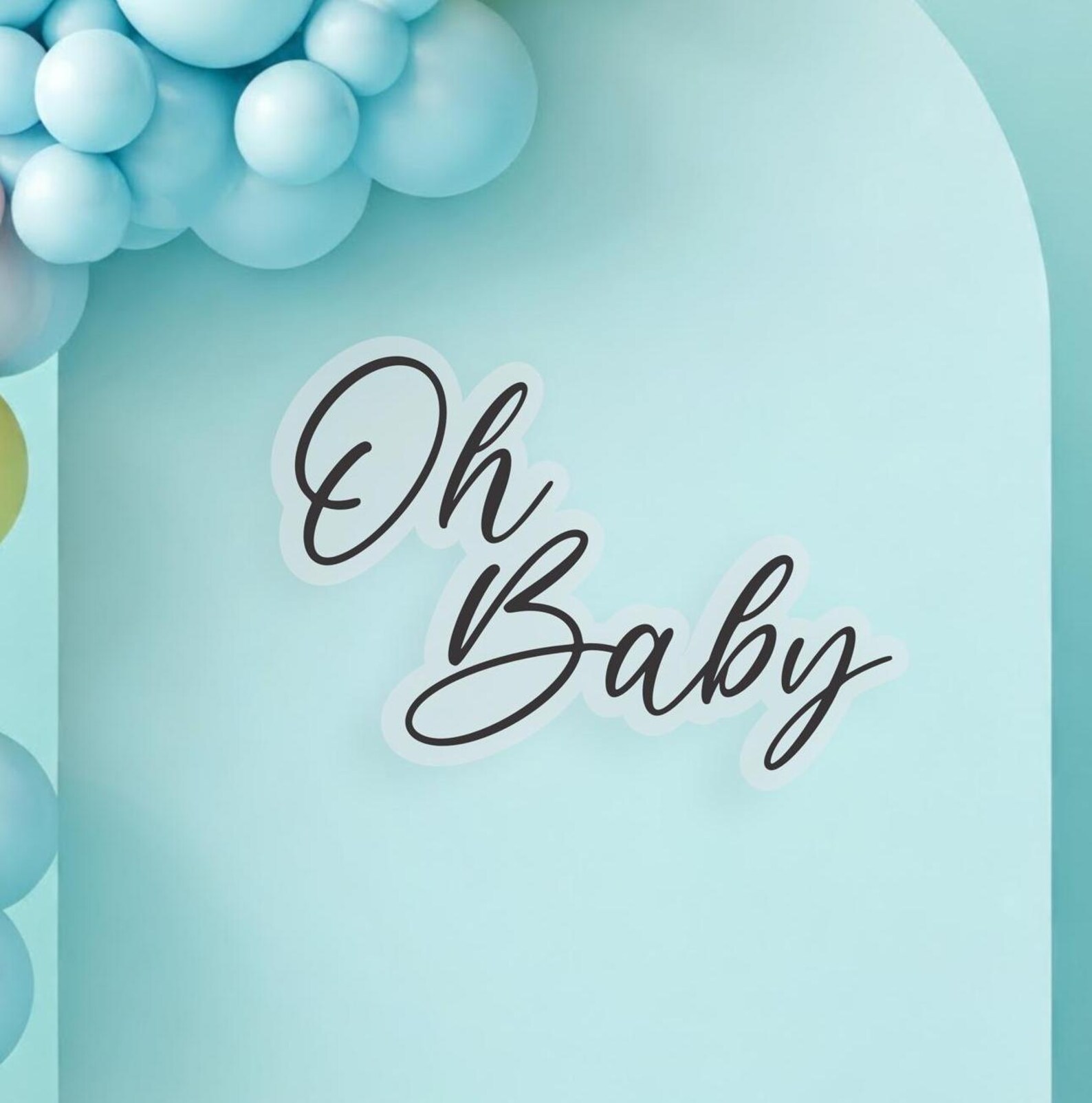 Oh Baby Acrylic Sign, Black Acrylic, Sign for Baby Showers. - Etsy