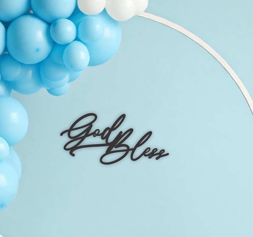 God Bless Acrylic Sign, Black Acrylic, Mirror Acrylic Sign - Etsy