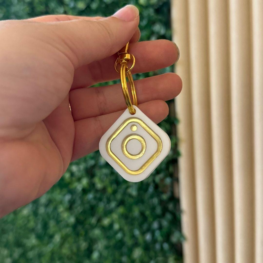 Social Media Keychain, Instagram Keychain, NFC Keychain, Near-field ...
