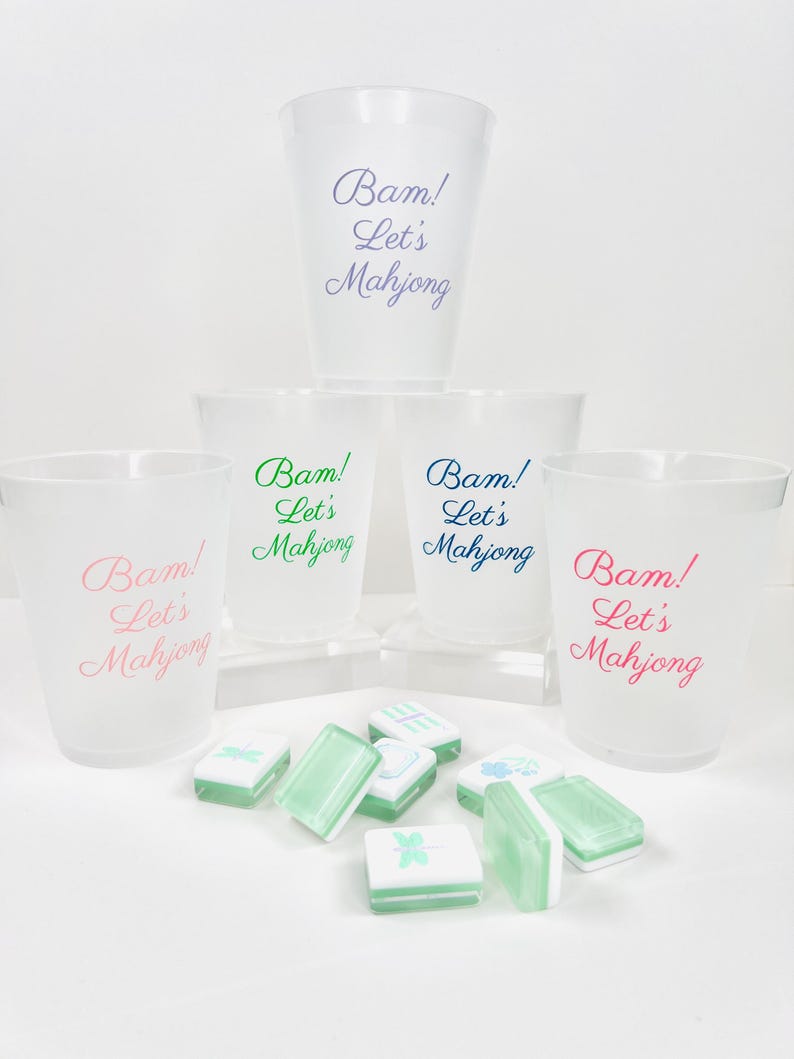 Mahjong Frosted Flex Cups - Etsy