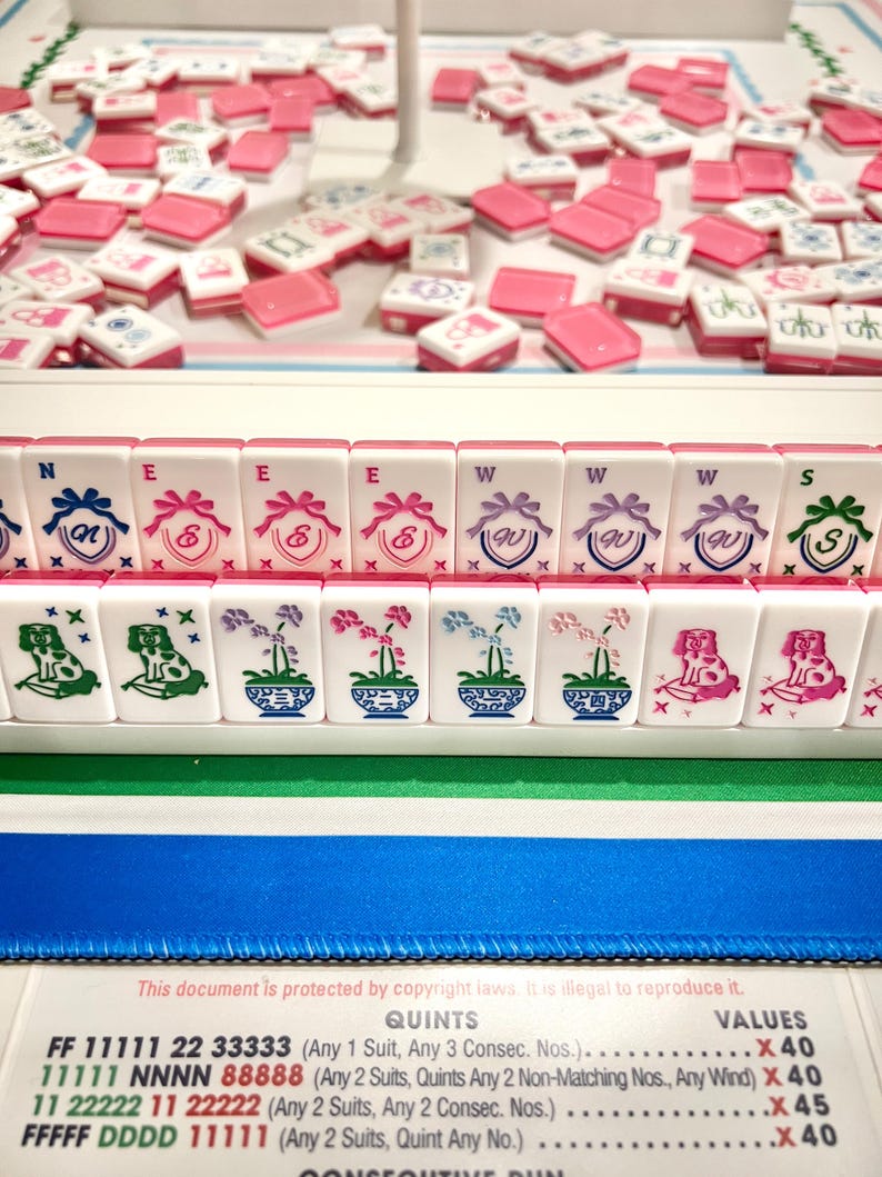 Mahjong Double Wooden Racks and Pushers - Etsy