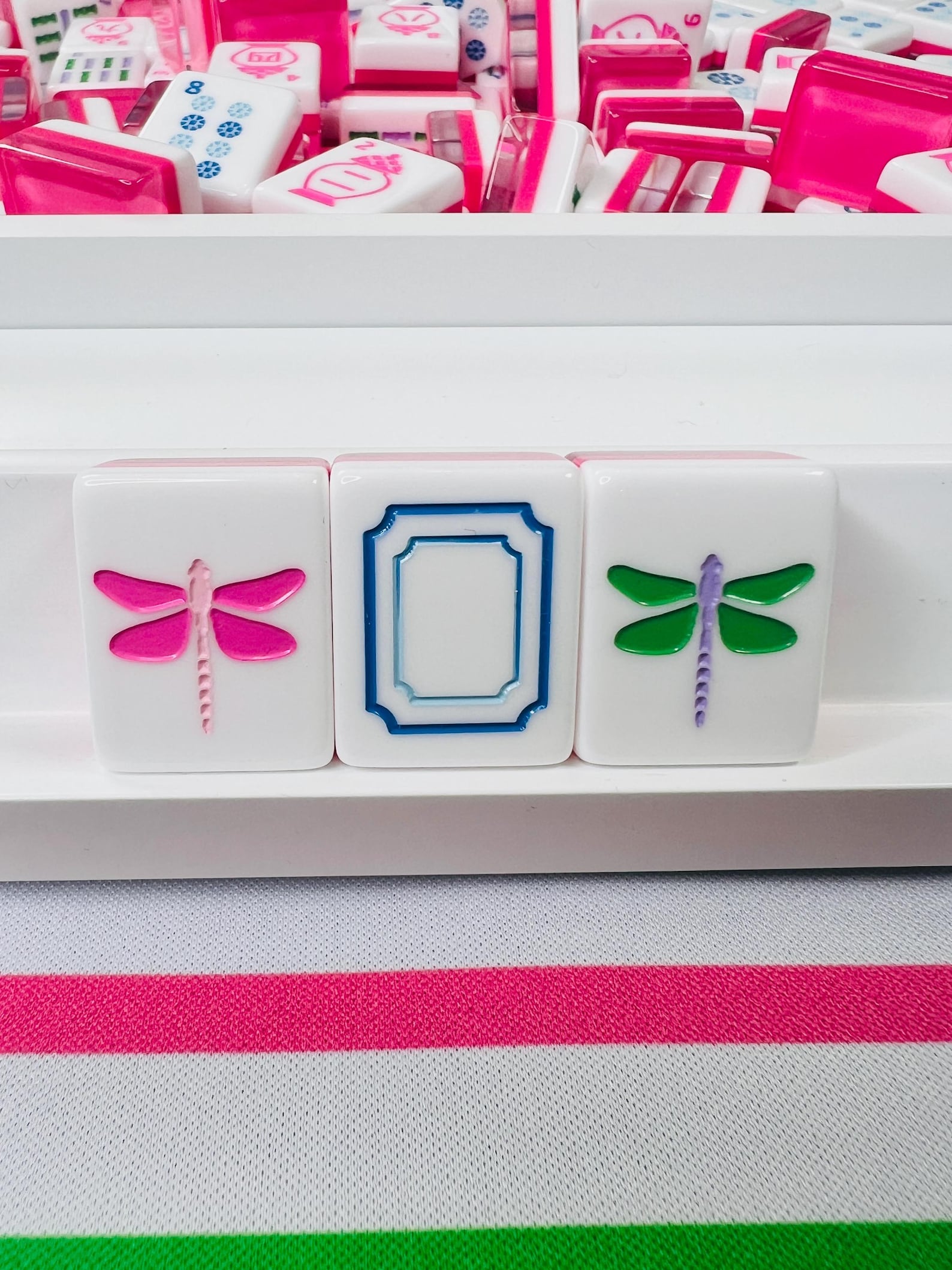 Travel Mahjong Tile Set - Garden Party Bright Mahjong Tiles - Etsy