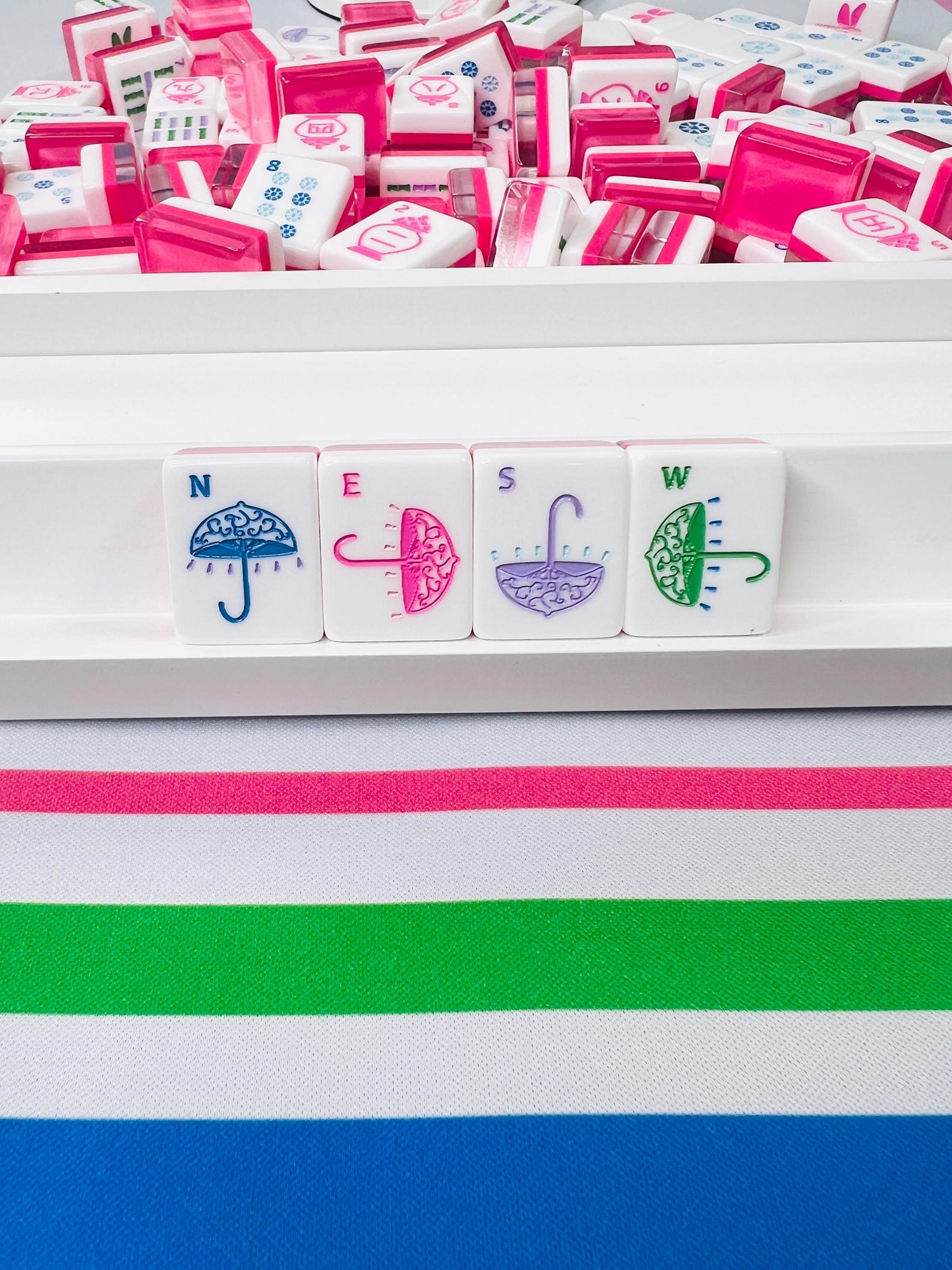 Travel Mahjong Tile Set - Garden Party Bright Mahjong Tiles - Etsy