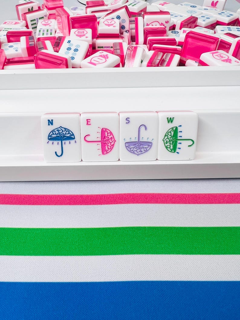 Travel Mahjong Tile Set - Garden Party Bright Mahjong Tiles - Etsy