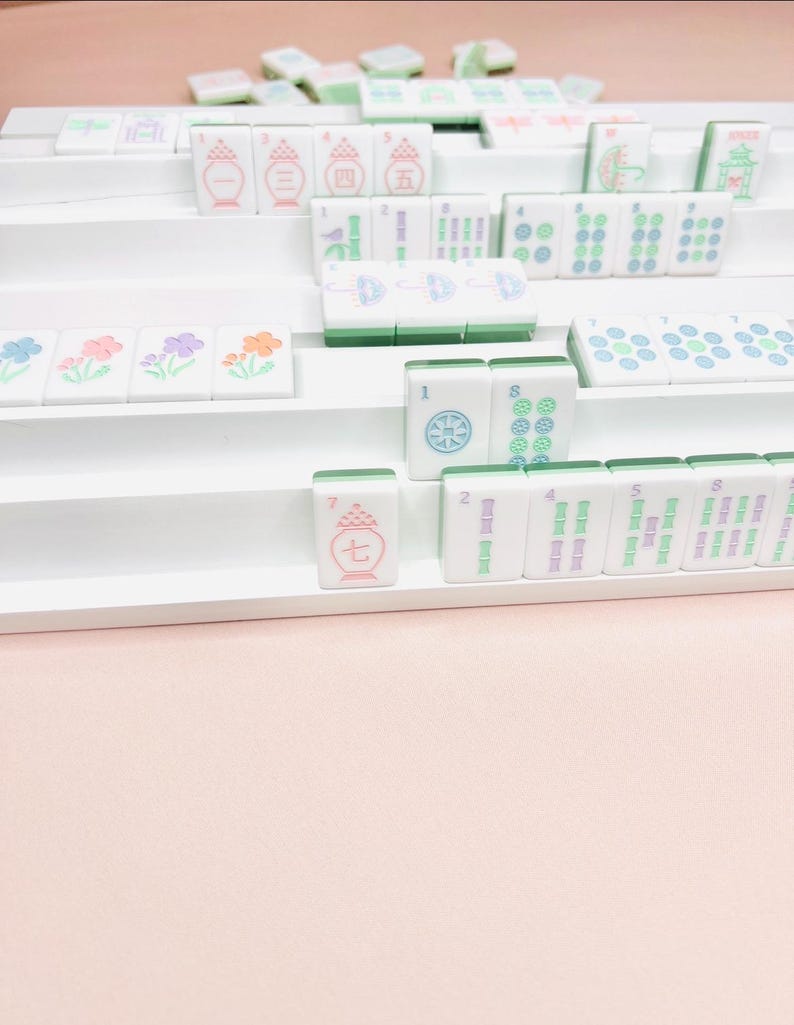 Mahjong Double Wooden Racks and Pushers - Etsy