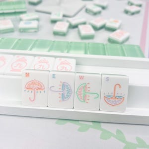Mahjong Tiles Garden Party and Matching Neoprene Mat - Etsy