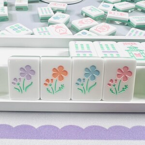 Mahjong Tiles Garden Party and Matching Neoprene Mat - Etsy