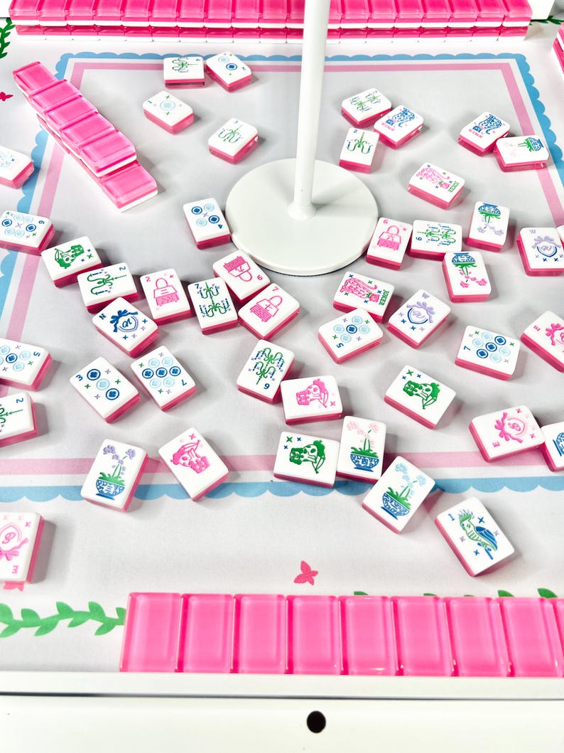 Mahjong Tiles Grandmillennial and Matching Neoprene Mat - Etsy
