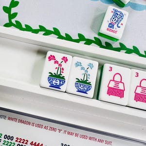 Mahjong Tiles Grandmillennial and Matching Neoprene Mat - Etsy