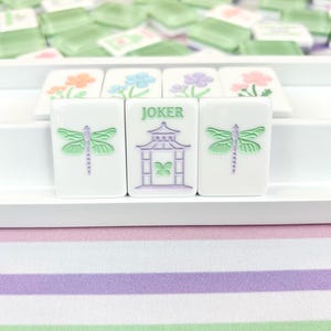 Mahjong Tiles Garden Party and Matching Neoprene Mat - Etsy