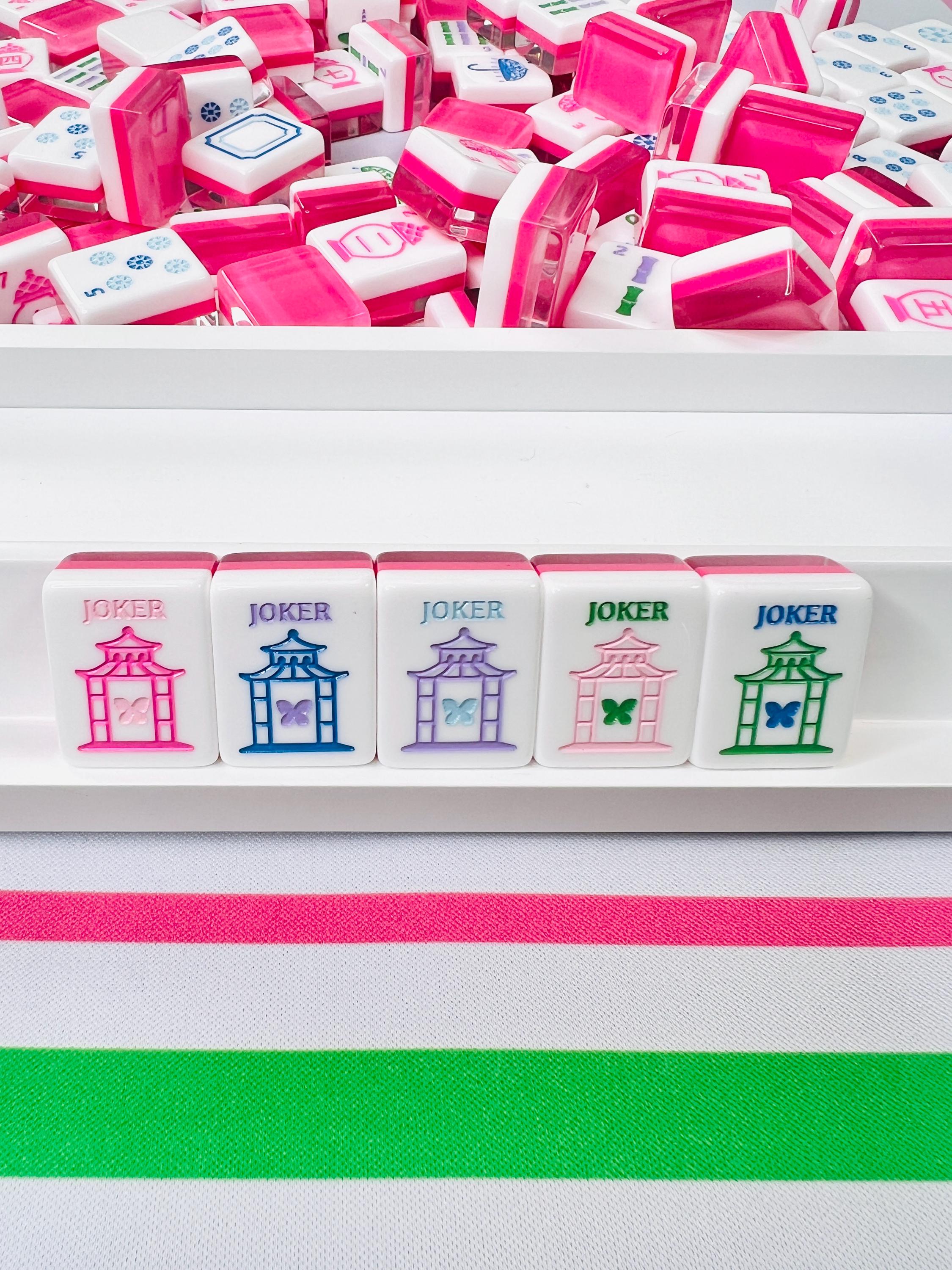 Travel Mahjong Tile Set - Garden Party Bright Mahjong Tiles - Etsy