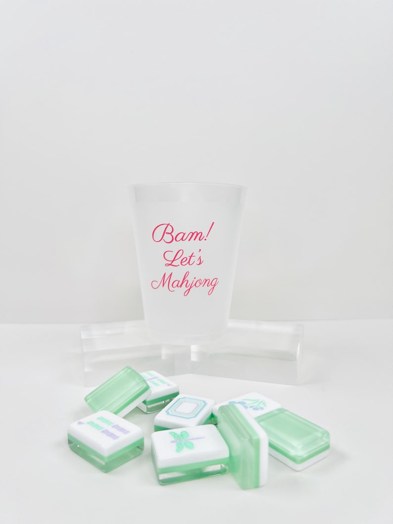 Mahjong Frosted Flex Cups - Etsy