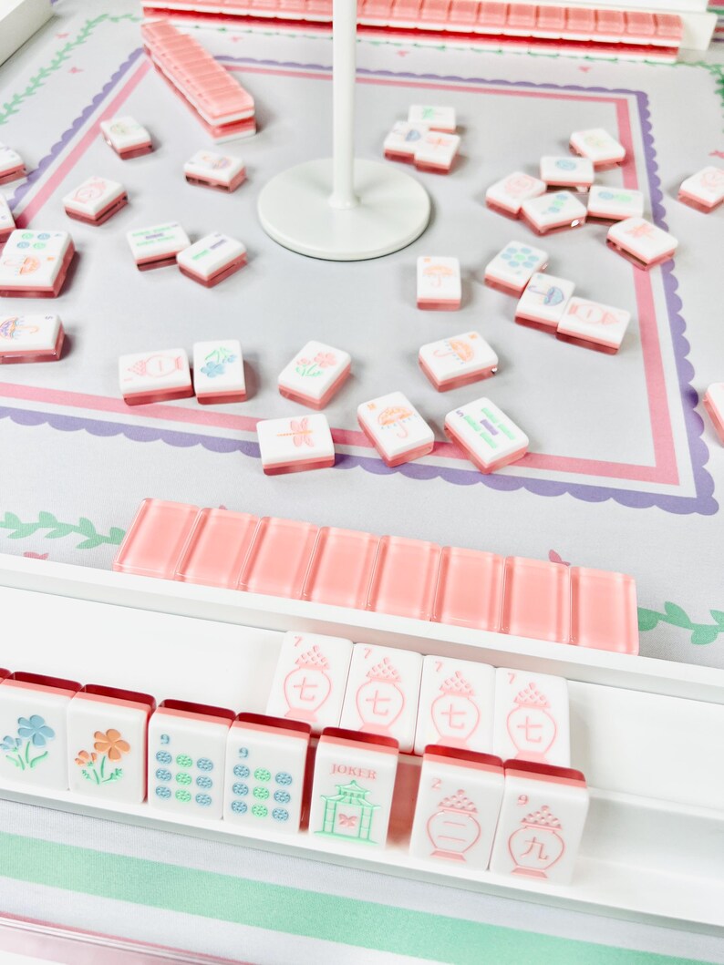 Mahjong Tiles Garden Party and Matching Neoprene Mat - Etsy