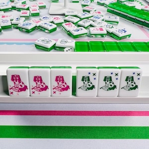 Mahjong Tiles Grandmillennial and Matching Neoprene Mat - Etsy