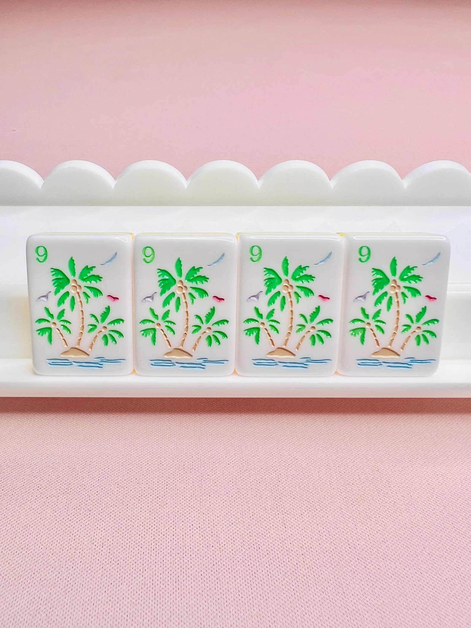 Mahjong Tiles Palm Royale and Matching Neoprene Mat - Etsy