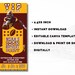 Washington Commanders Birthday Invitation: VIP Ticket, Canva Template ...