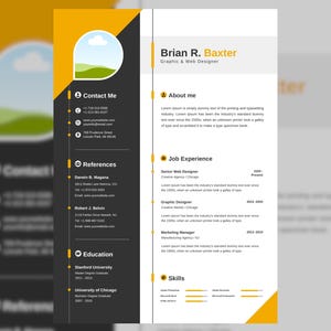 Clean & Modern Resume Template | Editable CV Design for Professionals ...