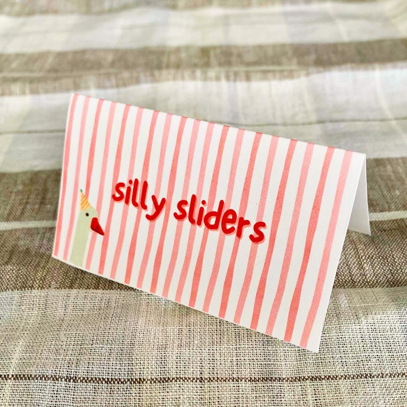 One Silly Goose Food Tent Template One Silly Goose Food Labels One ...