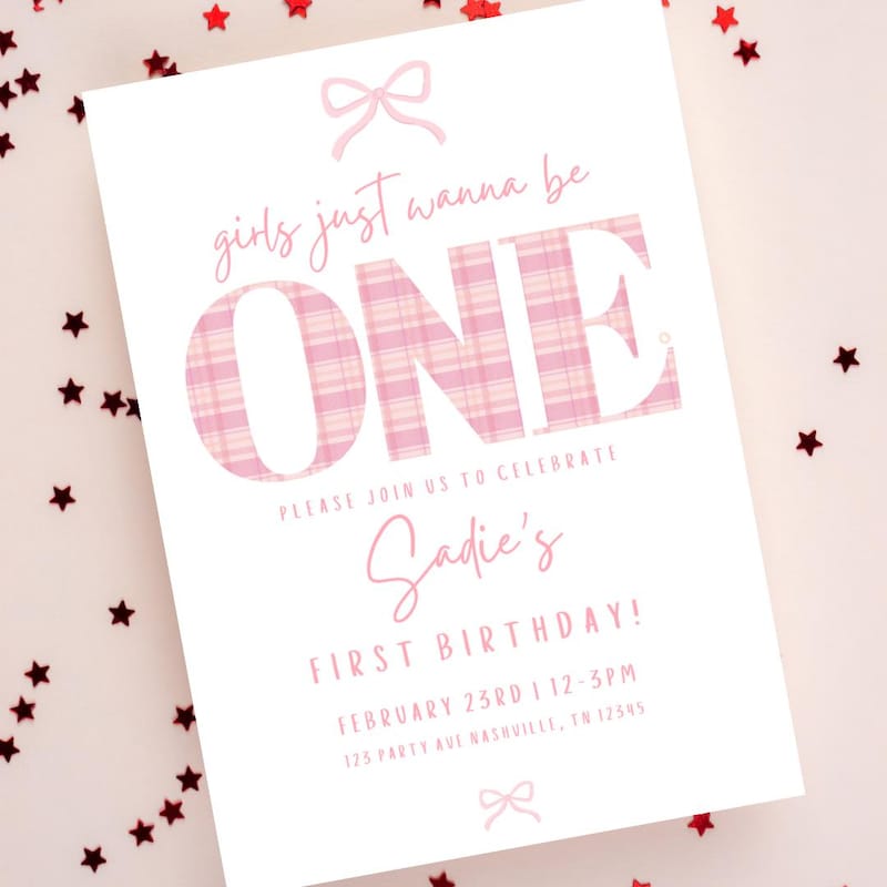 Girls Just Wanna Be One Invitations - Etsy
