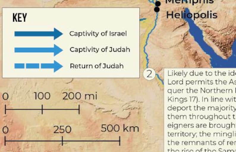 Exile and Return of Israel & Judah Map – Bible Study (PDF) - Etsy