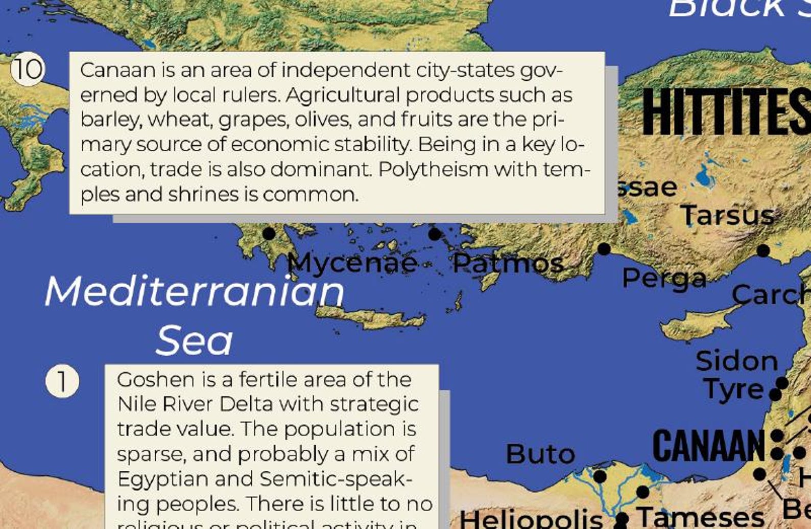 The World of the Patriarchs, Circa 2100 BC – 1600 BC | Bible Map ...