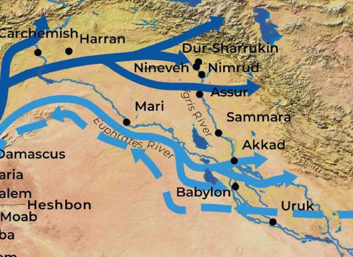 Exile and Return of Israel & Judah Map – Bible Study (PDF) - Etsy