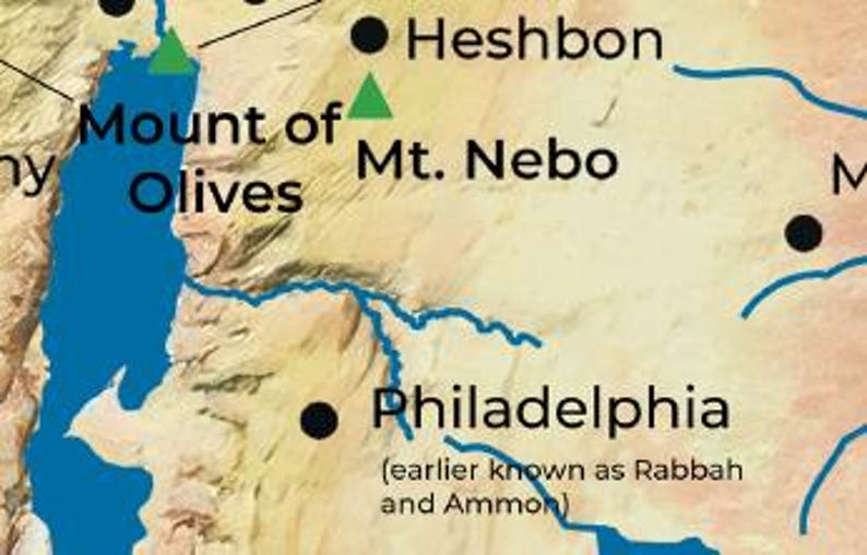 Holy Land Map | New Testament Times Bible Study (PDF) - Etsy