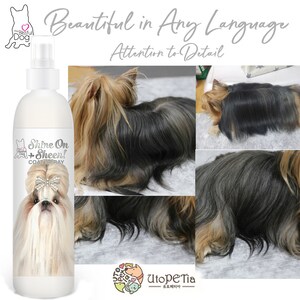 Blissfully Clean Dogs SHINE-ON + SHEEN Dog Coat Spray Leave-in ...