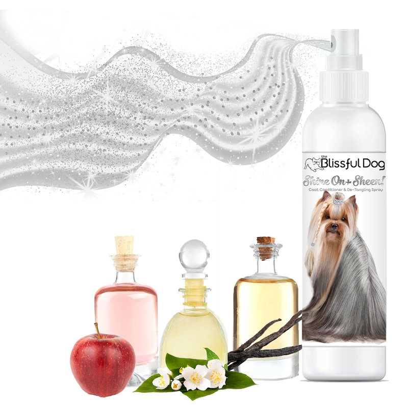 Blissfully Clean Dogs SHINE-ON + SHEEN Dog Coat Spray Leave-in ...