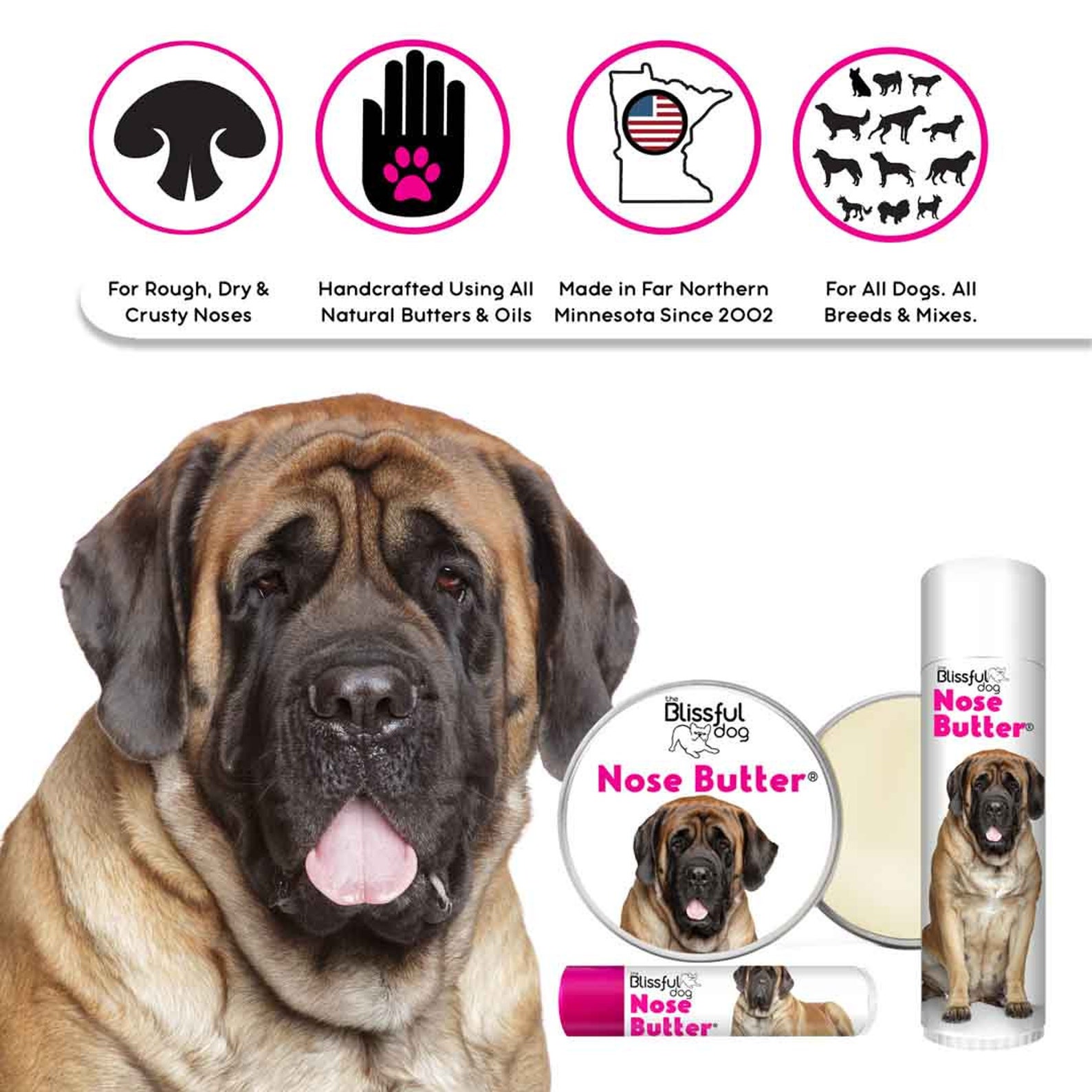 Mastiff Essential Care Combo Handcrafted Balms for Dry Dog - Etsy