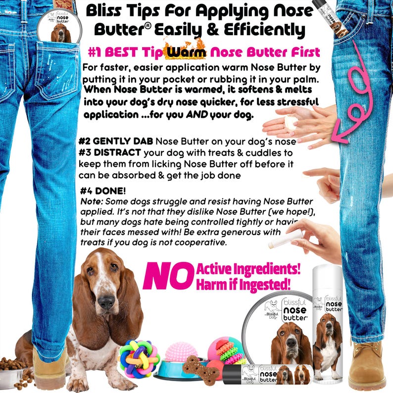 Basset Hound Nose Butter® Handcrafted in Minnesota All Natural Balm for ...