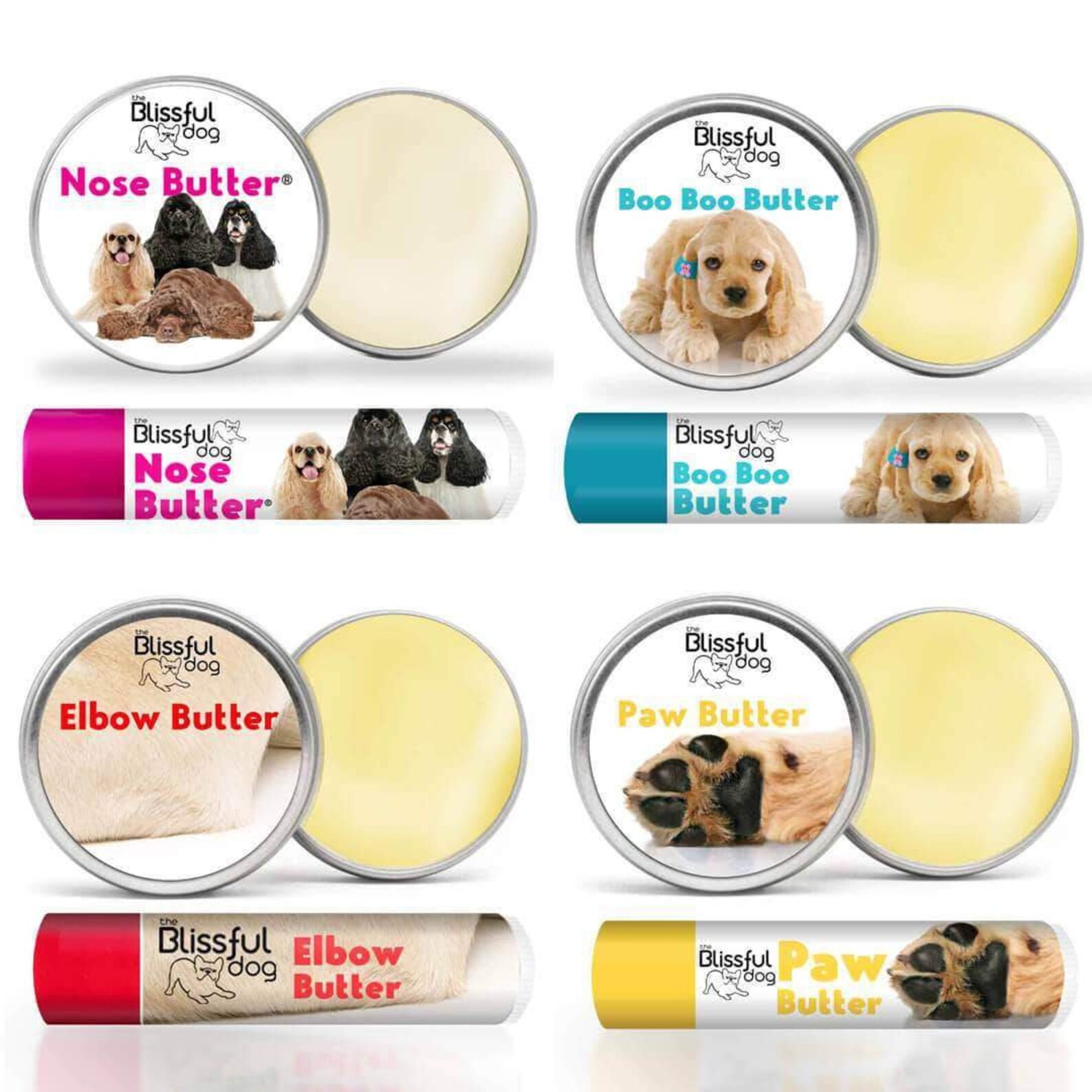 Cocker Spaniel Essential Care Combo Handcrafted Balms for Dry Dog Noses ...
