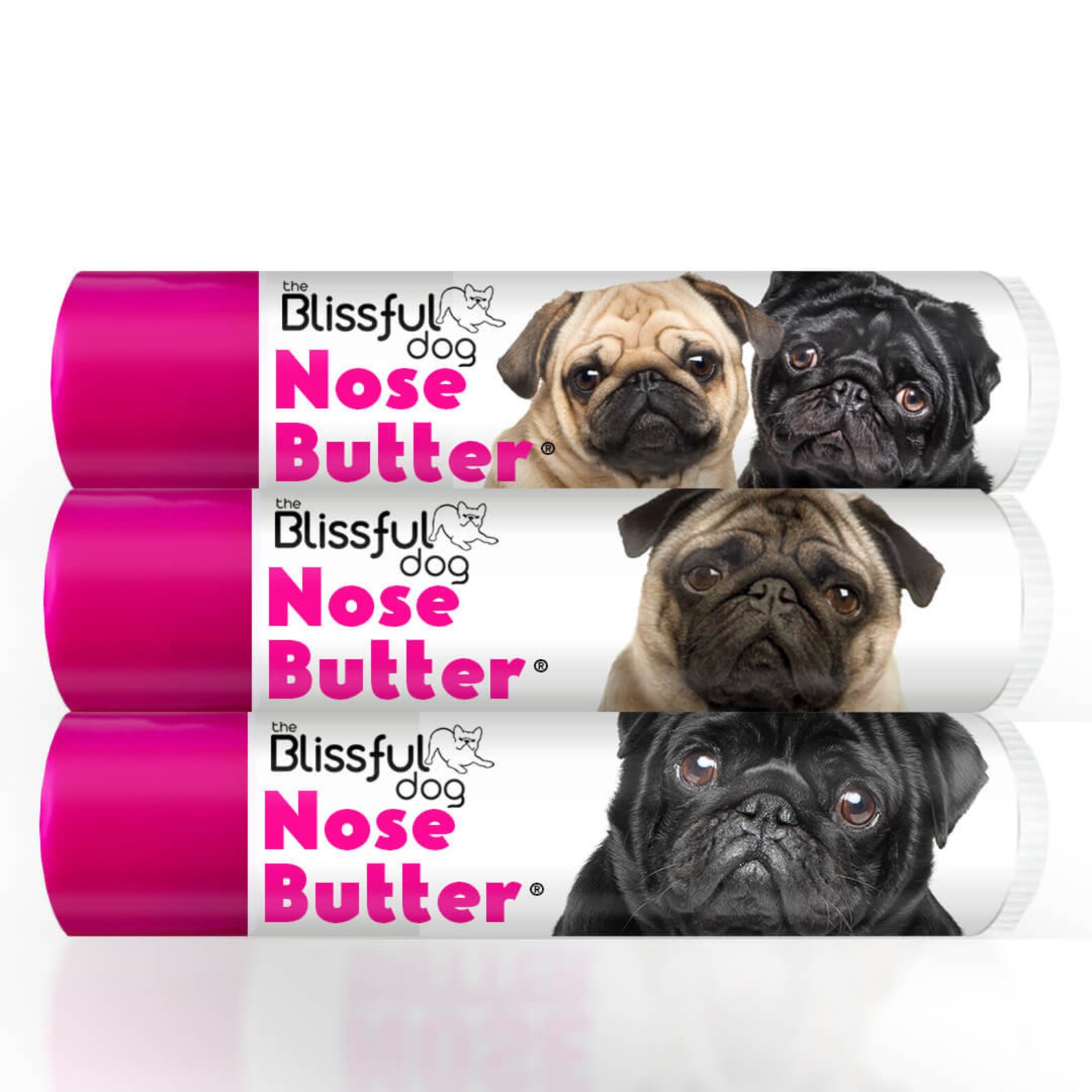 Pug Essentials Care Combo for Dry Pug Noses, Rough Paws and Itchy Skin ...
