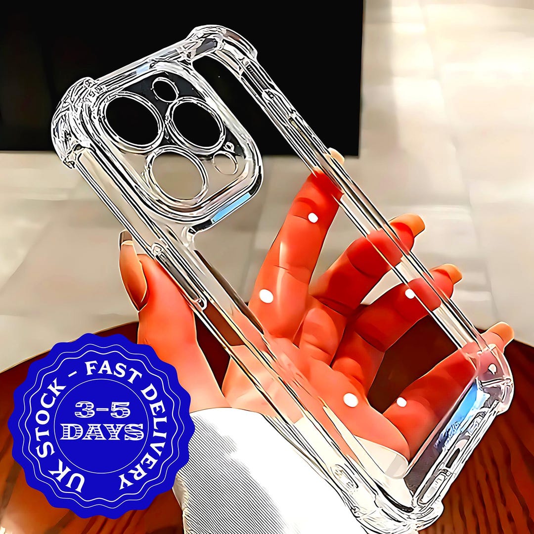 Luxury Original Shockproof Transparent Case for iPhone 15 14 16 Pro Max ...