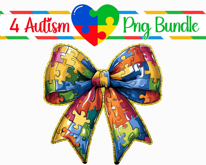 Autism Awareness Coquette Png, Autism Bow PNG, Autism Mama PNG ...