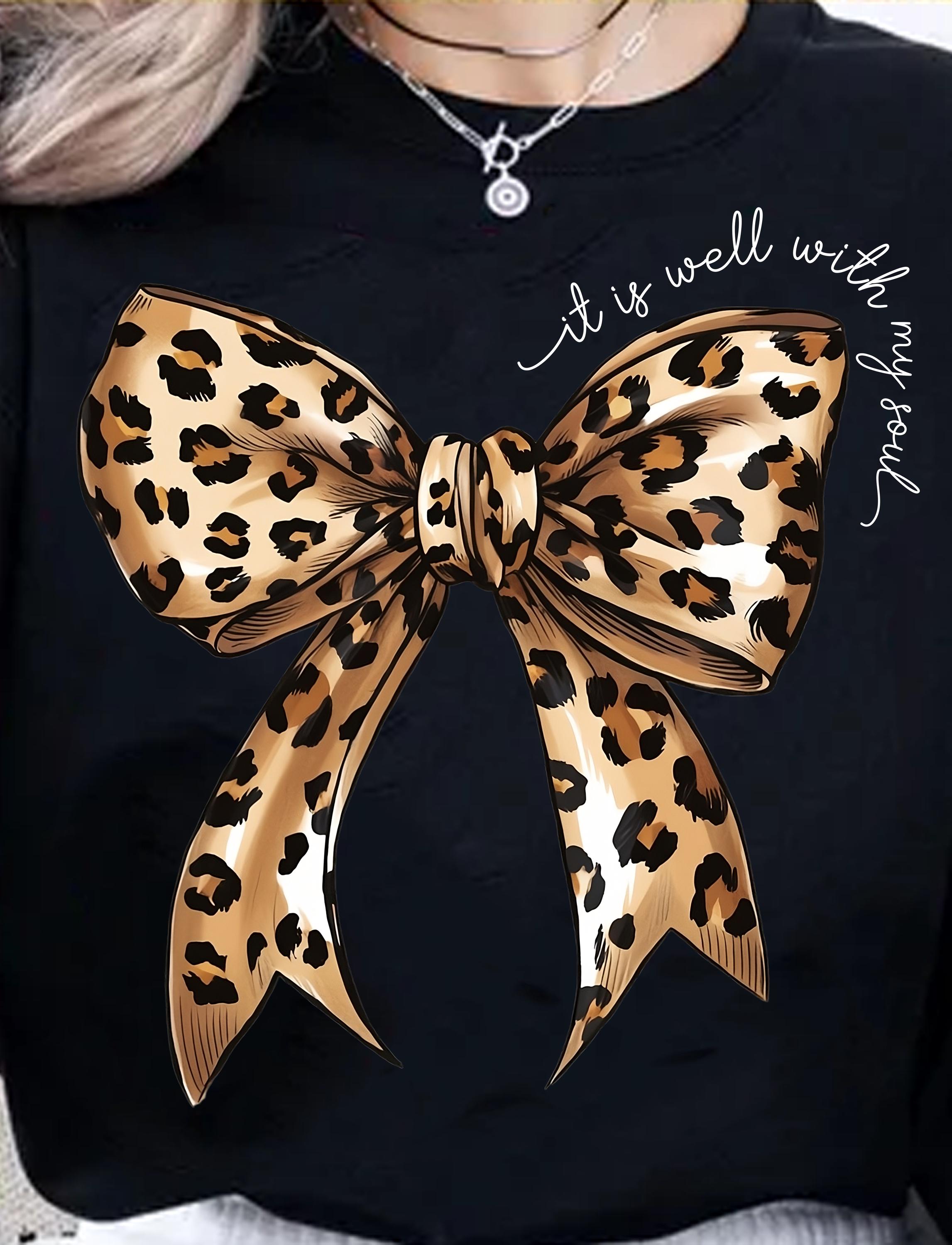 Religious Quote Png, Leopard Print Bow Png, Christian Bow Png, Hand ...