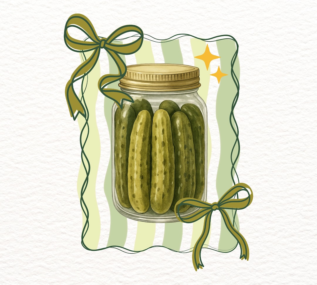Pickle Sublimation PNG Preppy Pickles Jar Png Pickle Lover Png Pickle ...