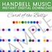 Carol of the Bells Handbell Music for Christmas: 1 Song Sheet - Etsy