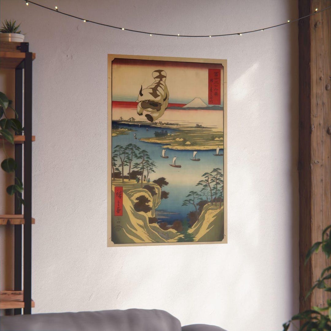 Appa X Avatar Anime Japanese Style Vintage Wall Art Poster - Etsy