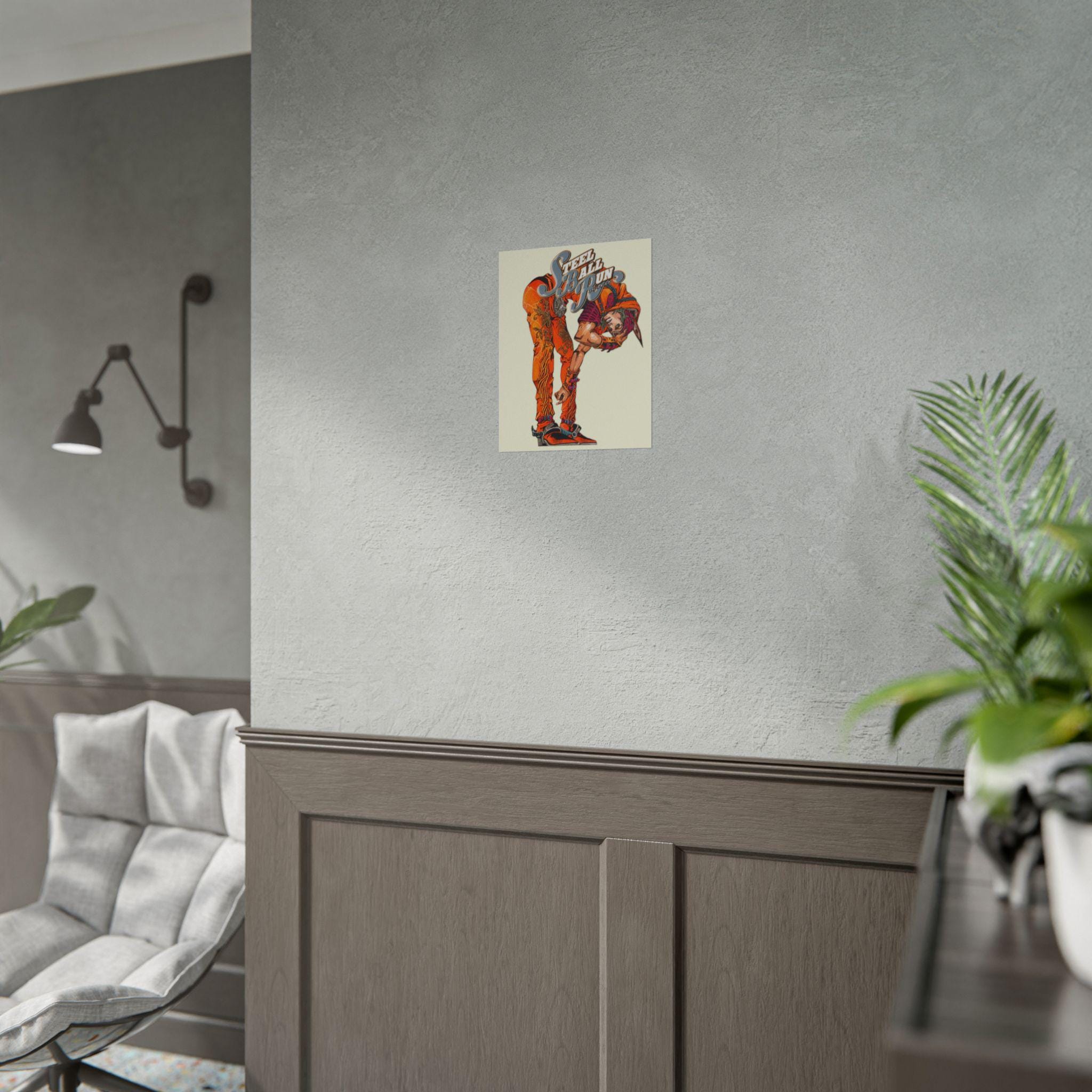 Vintage SBR X JJBA Joestar Anime Poster, Matte Vertical Poster, Beige ...