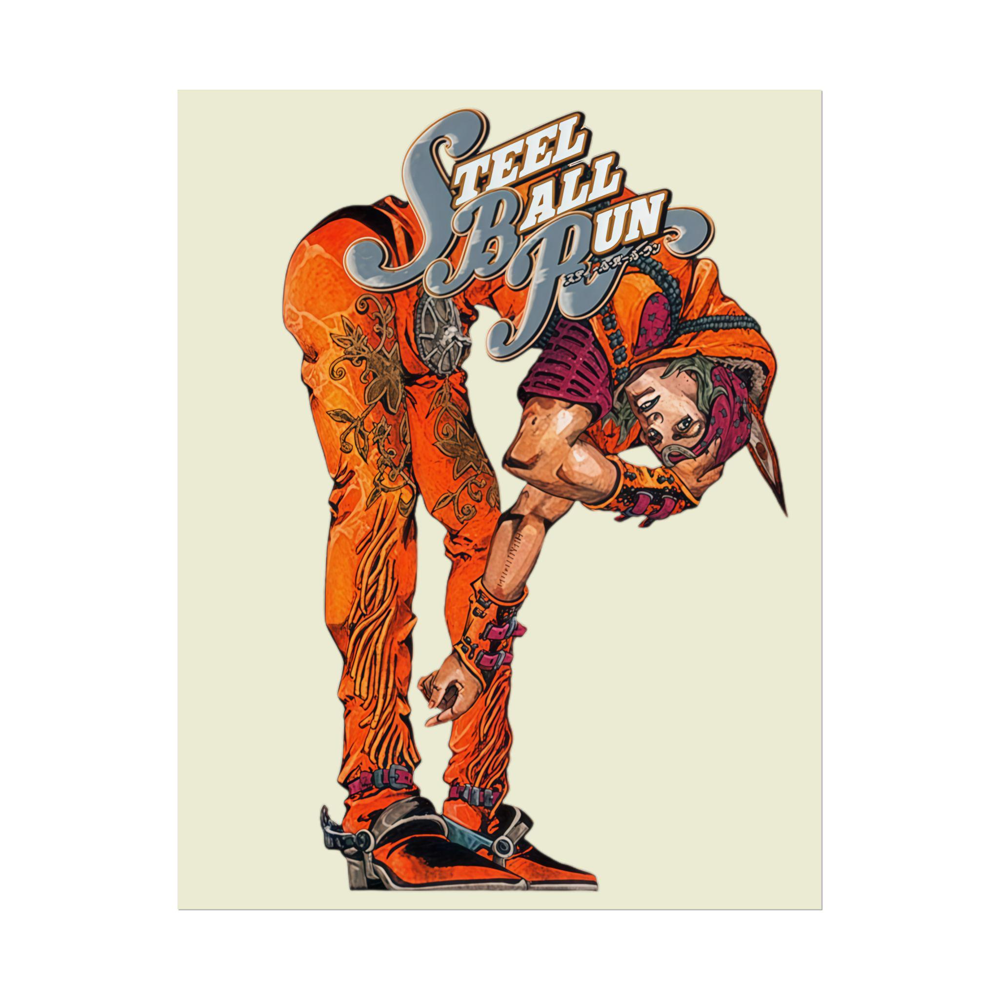 Vintage SBR X JJBA Joestar Anime Poster, Matte Vertical Poster, Beige ...