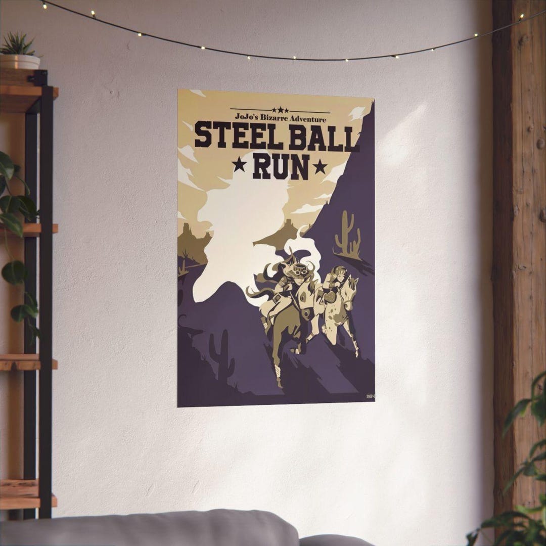Steel Ball Run X JJBA Wall Art Poster - Etsy UK