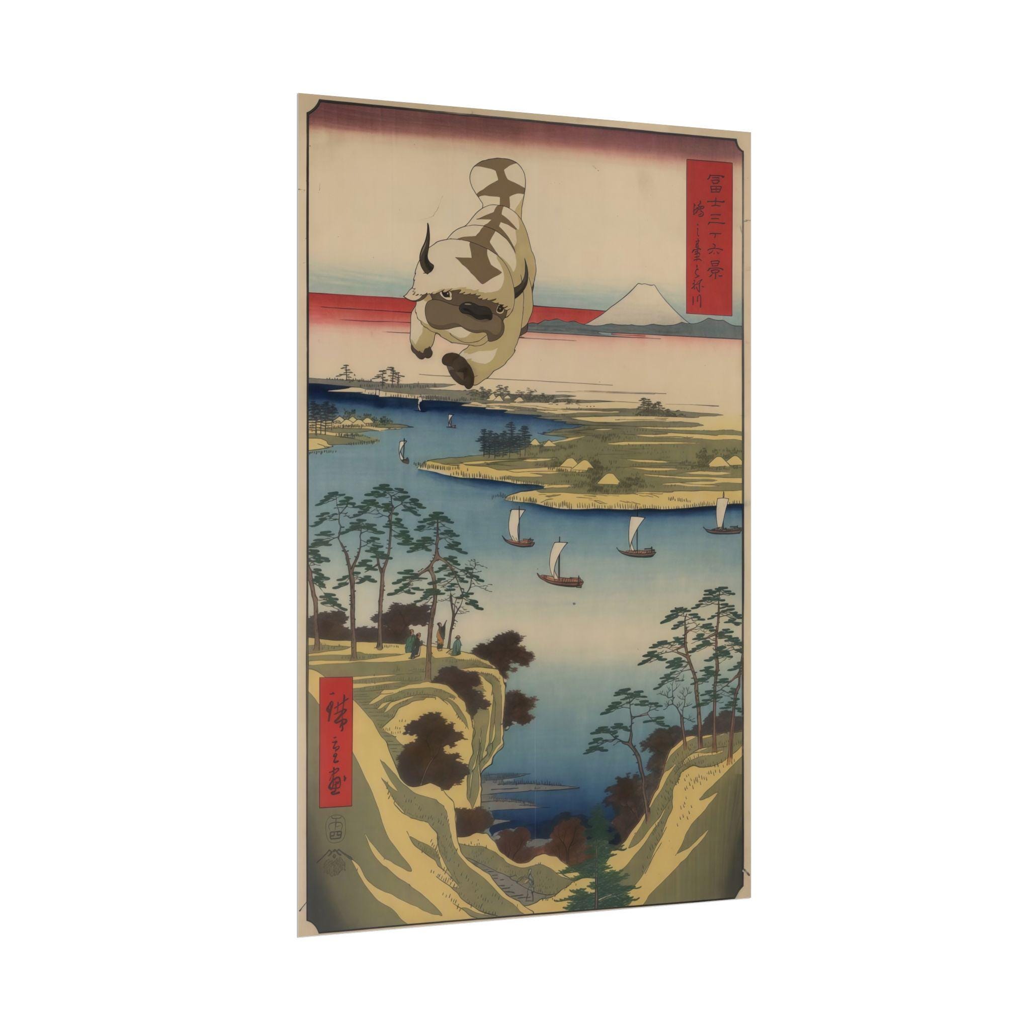 Appa X Avatar Anime Japanese Style Vintage Wall Art Poster - Etsy